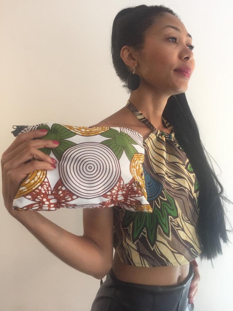Jada Dashiki Ankara African Fabric Women Hand Bag Pochette Worldwide ...